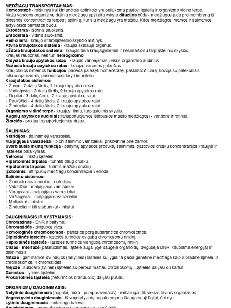 Biologija | PDF