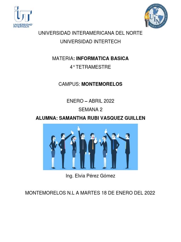 Informacion Basica - Semana 2 | PDF | Microsoft Windows | Software de ...