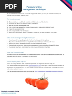 Pomodoro Technique Cheat Sheet by Nate | PDF | Career & Growth | Business