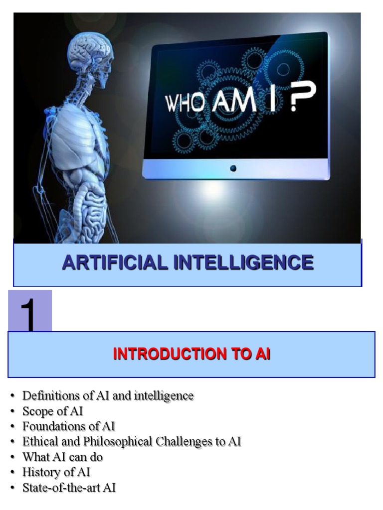 Chapter01 Introduction To AI | PDF | Artificial Intelligence ... Chapter01 Introduction To AI | PDF | Artificial Intelligence ...