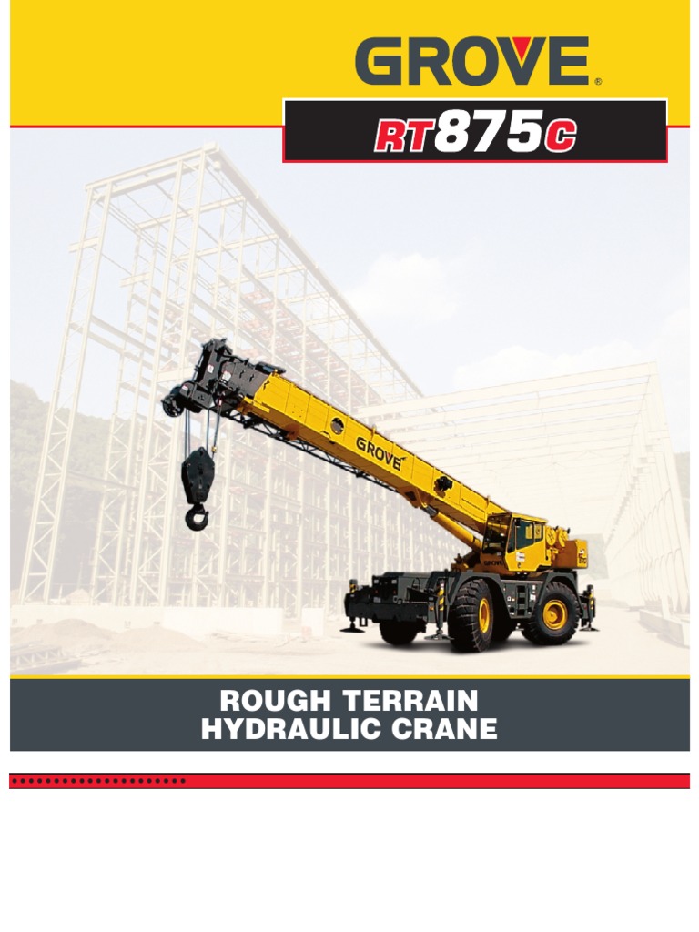 Grove RT 875C-Brochure | PDF | Crane (Machine) | Truck