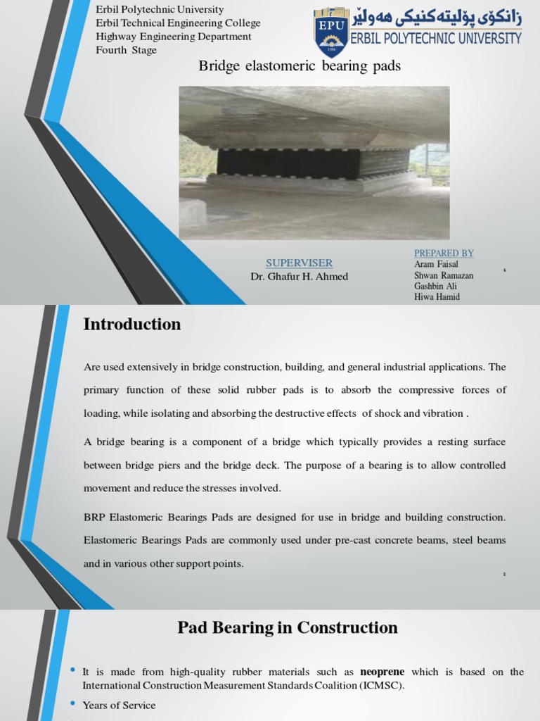 Bridge Elastomeric Bearing Pads | PDF | Bearing (Mechanical) | Beam ...