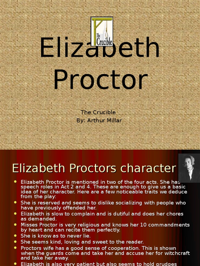 Elizabeth Proctor | PDF