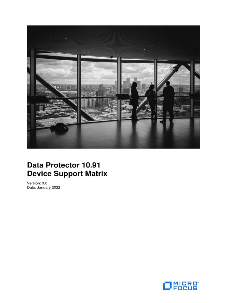 Data Protector 10.91 Device Support Matrix | Download Free PDF | 64 Bit ...