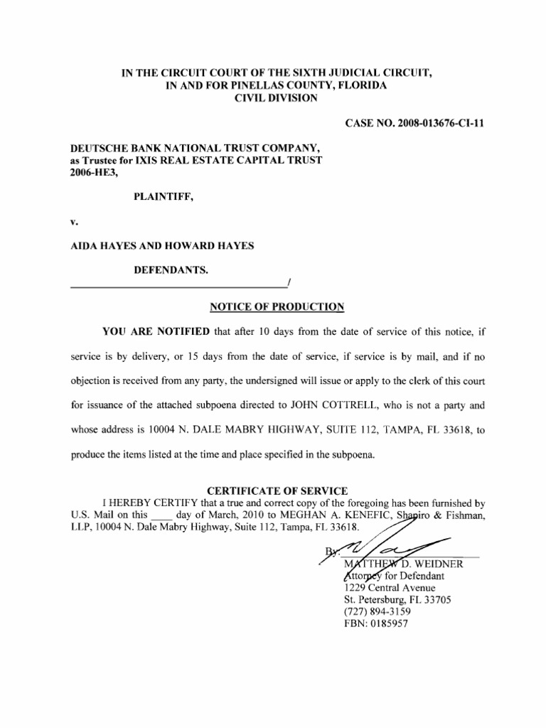 Motion To Strike P. Affidavit and Subpoena witness(1) | Affidavit | Hearsay