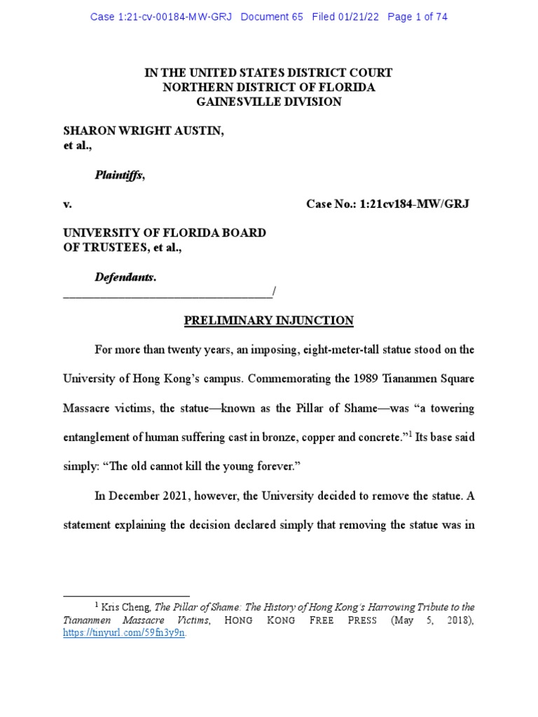 Injunction Granted | PDF | Lawsuit | Standing (Law)