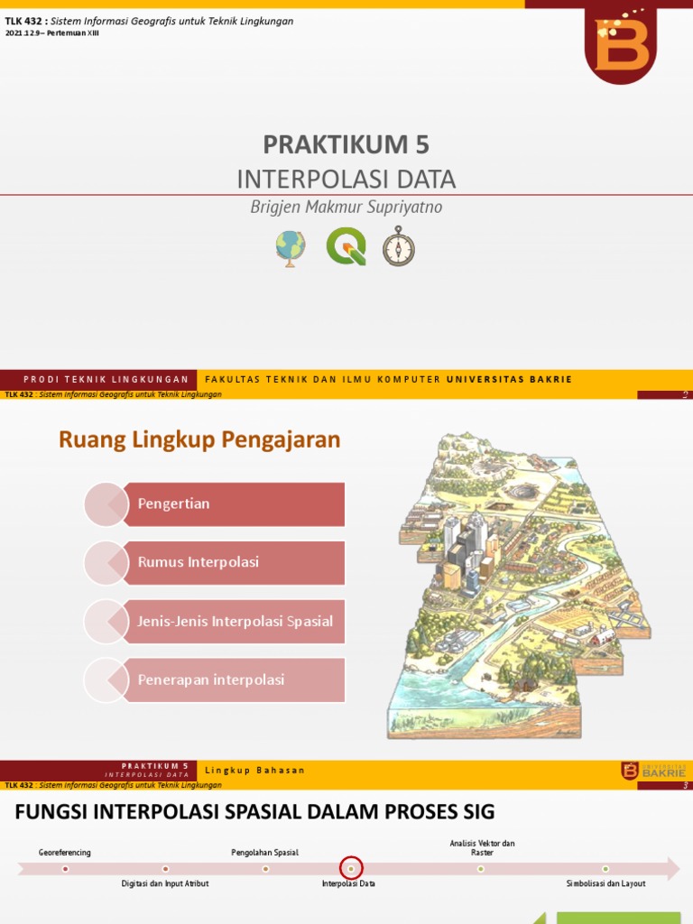 Interpolasi Data dalam SIG Teknik Lingkungan | PDF