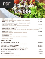 Menu Ecuaviche | PDF | Mariscos | Mariscos