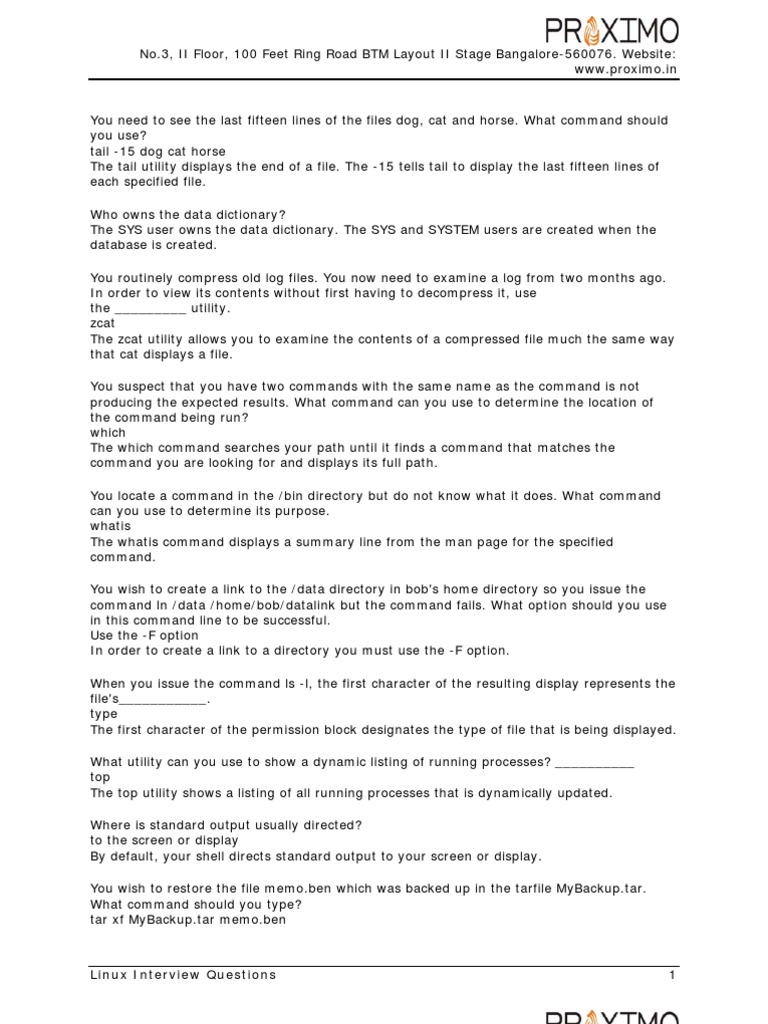 Linux Interview Questions | PDF | Superuser | Secure Shell