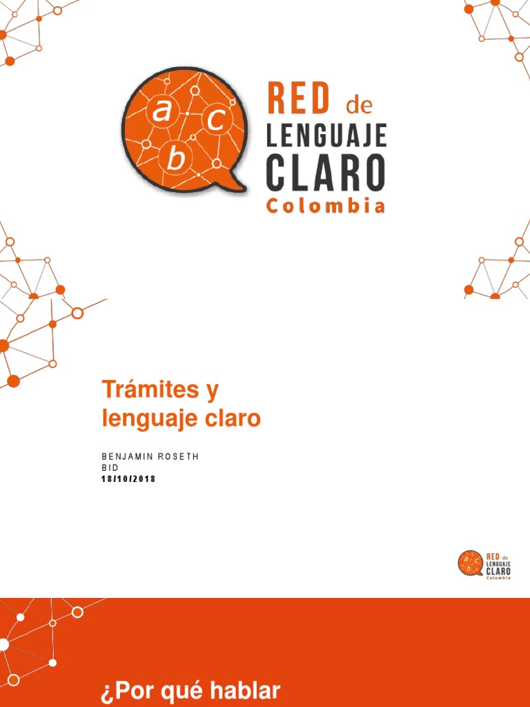 Por Qué Hablar de Lenguaje Claro | PDF | Lenguaje simple | Comunicación