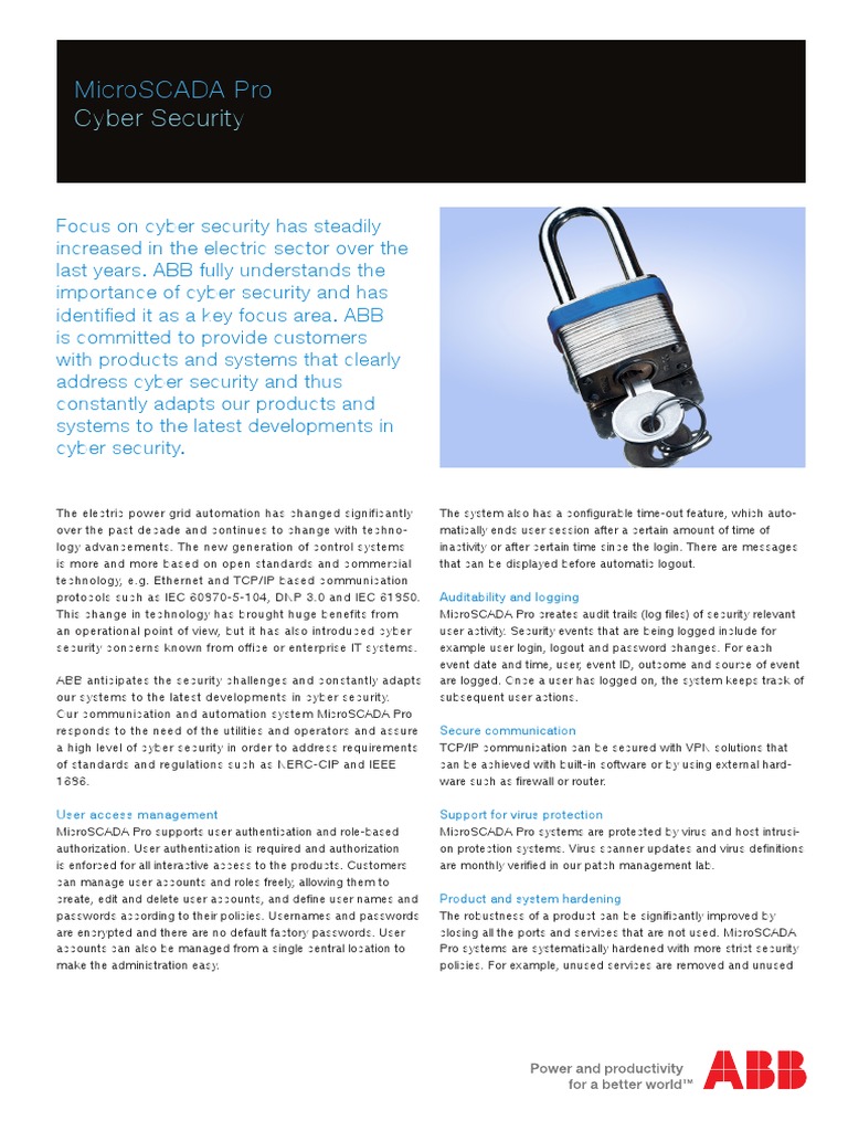 MicroSCADA Pro Cyber Security - 1MRS755346 B | PDF | Computer Security ...