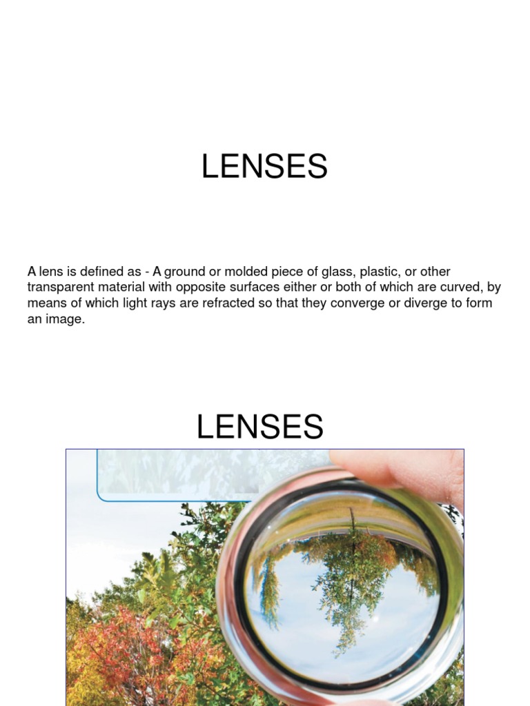 7 Lenses | PDF | Electromagnetic Radiation | Natural Philosophy