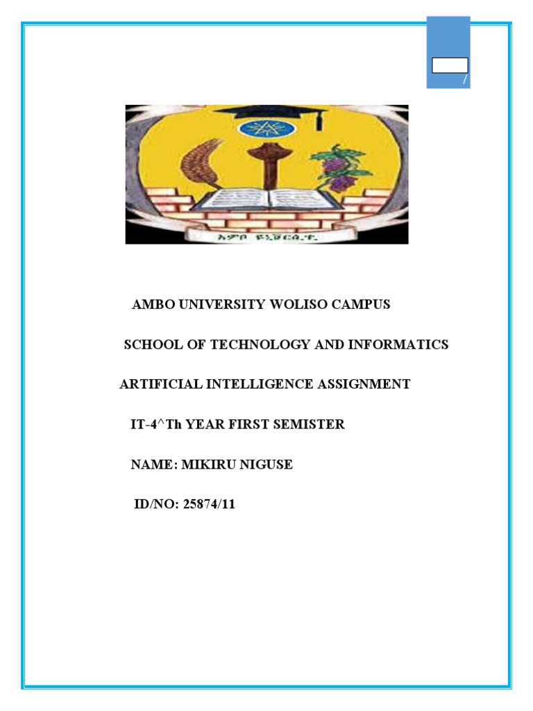 AI Assignment | PDF | Artificial Intelligence | Intelligence (AI ...