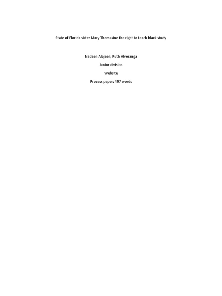 NHD Process Paper Title Page 3 | PDF | Human Rights | Justice