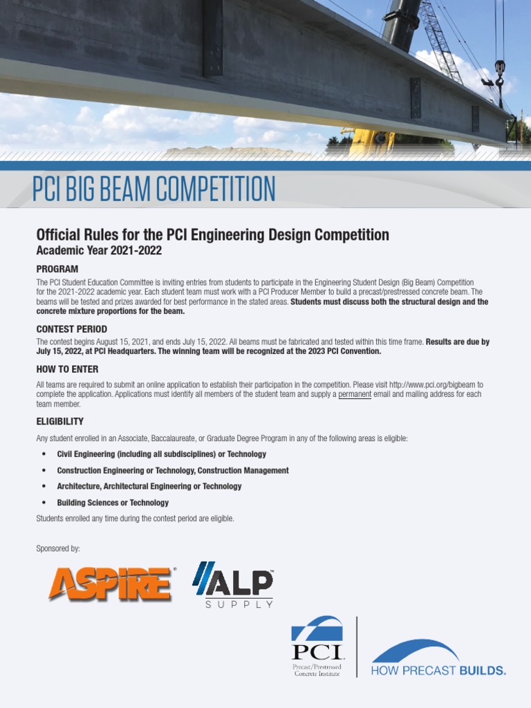 PCI Big - Beam - Brochure | PDF | Concrete | Beam (Structure)