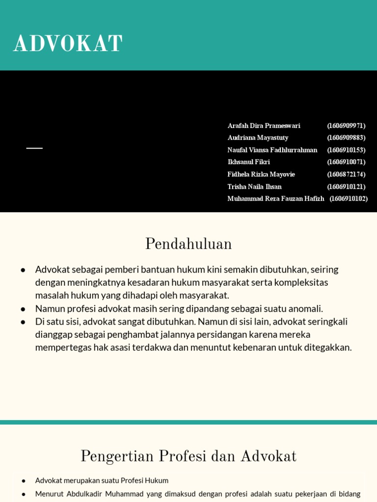 Presentasi TJP Advokat | PDF