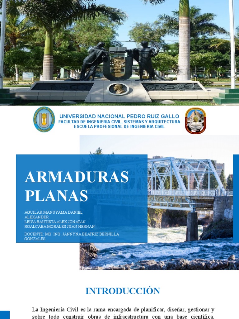 Grupo 12 Armaduras Planas | PDF | Braguero | Ingeniero civil