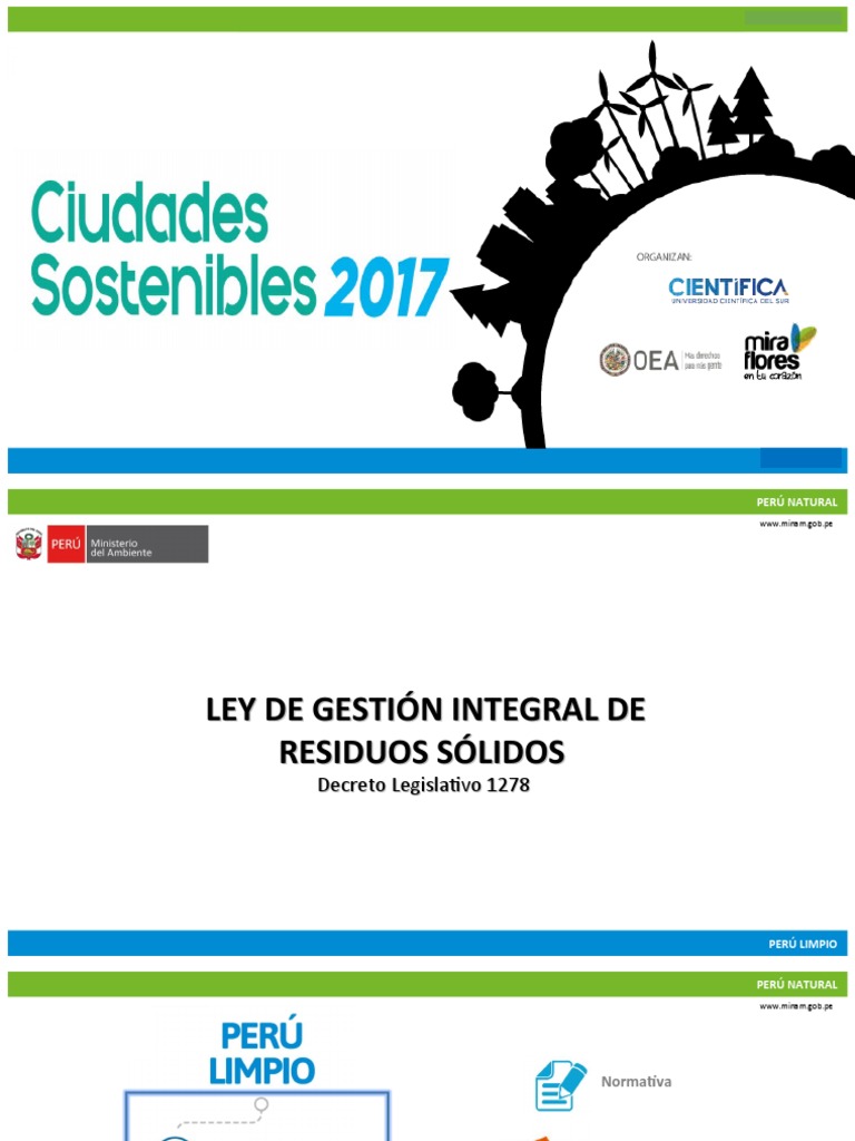 D-L1278-Ley de Gestion Integral de Residuos Solidos | PDF | Residuos | Perú