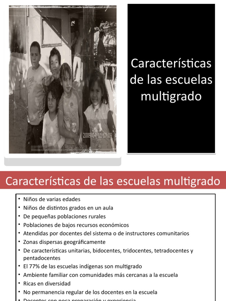 Caracteristicas de La Escuela Multigrado | PDF | Plan de estudios ...