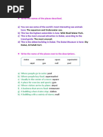 Sample Landmarks Famous Sights Worksheets | PDF