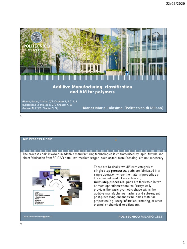 2.1 AM For Polymers | PDF | Polymers | 3 D Printing