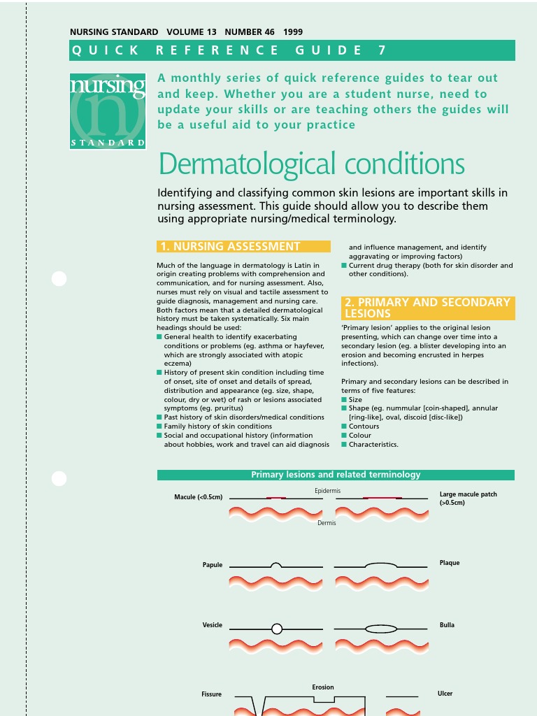 Primary and Secondary Lesions | Epidemiology | Integumentary System