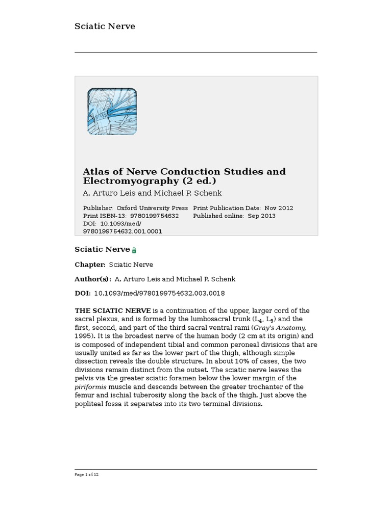 Atlas of Nerve Conduction Studies and Electromyography (2 Ed.) | PDF ...