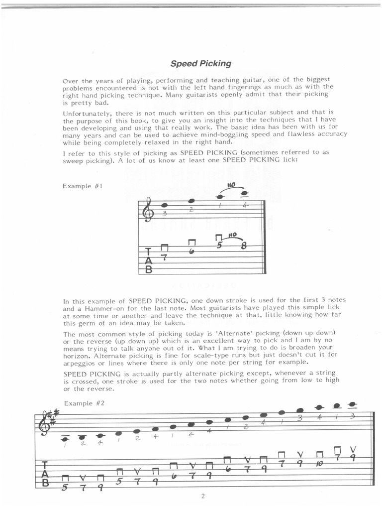 Frank Gambale - Speed Picking 2 | PDF