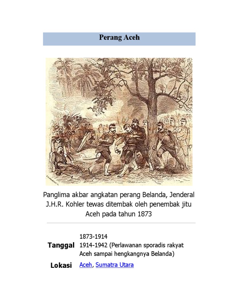 Perang Aceh | PDF | Sejarah