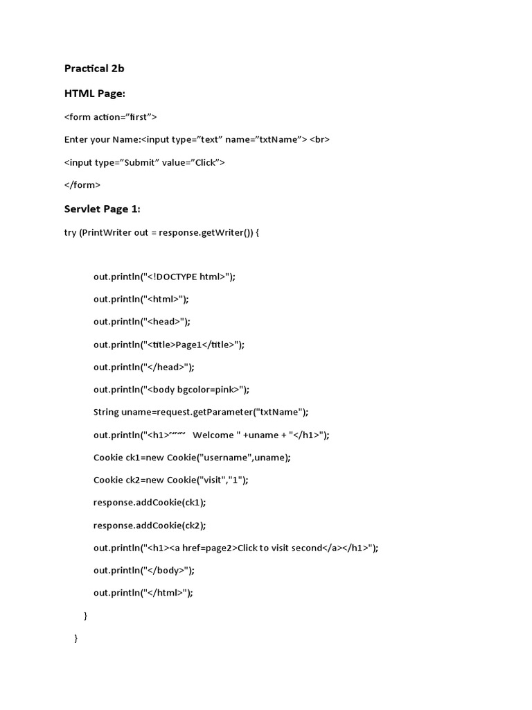 Practical 2b HTML Page | PDF | Computer Network Security | Web Software