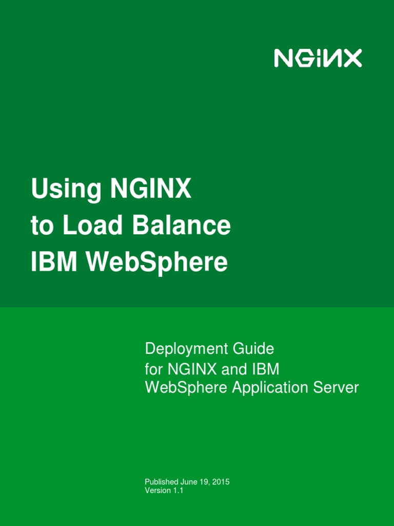 Load Balancing Ibm Websphere Application Servers With Nginx A Configuration Guide Pdf Proxy 