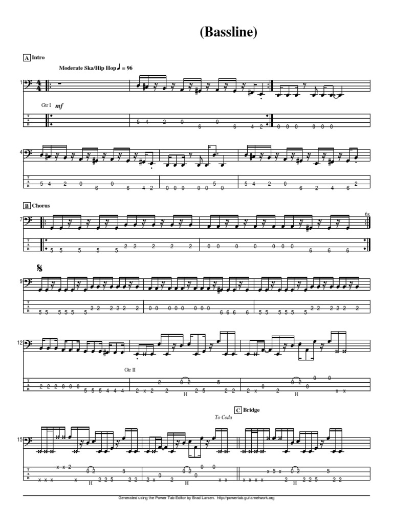 311 Come Original Bass Pdf Popular Music Musical Forms