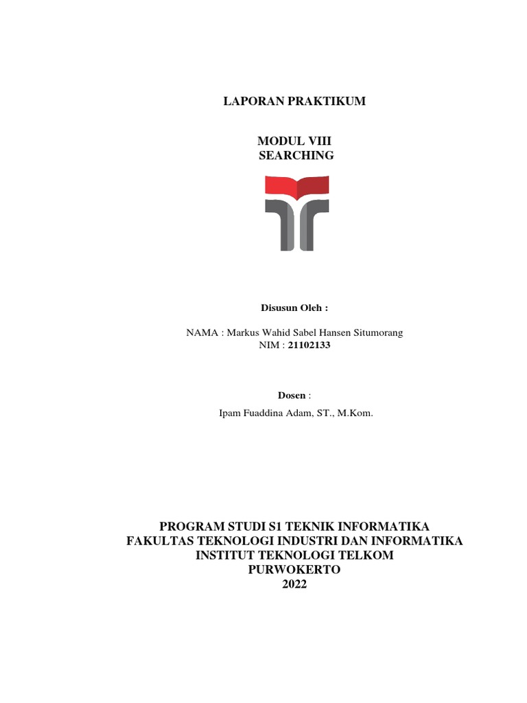 Laporan Praktikum Algoritma Pemrograman ITTP Modul 8 | PDF