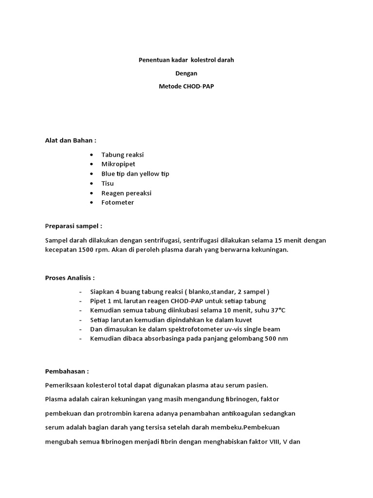 Metode CHOD-PAP - ALVIONITA | PDF