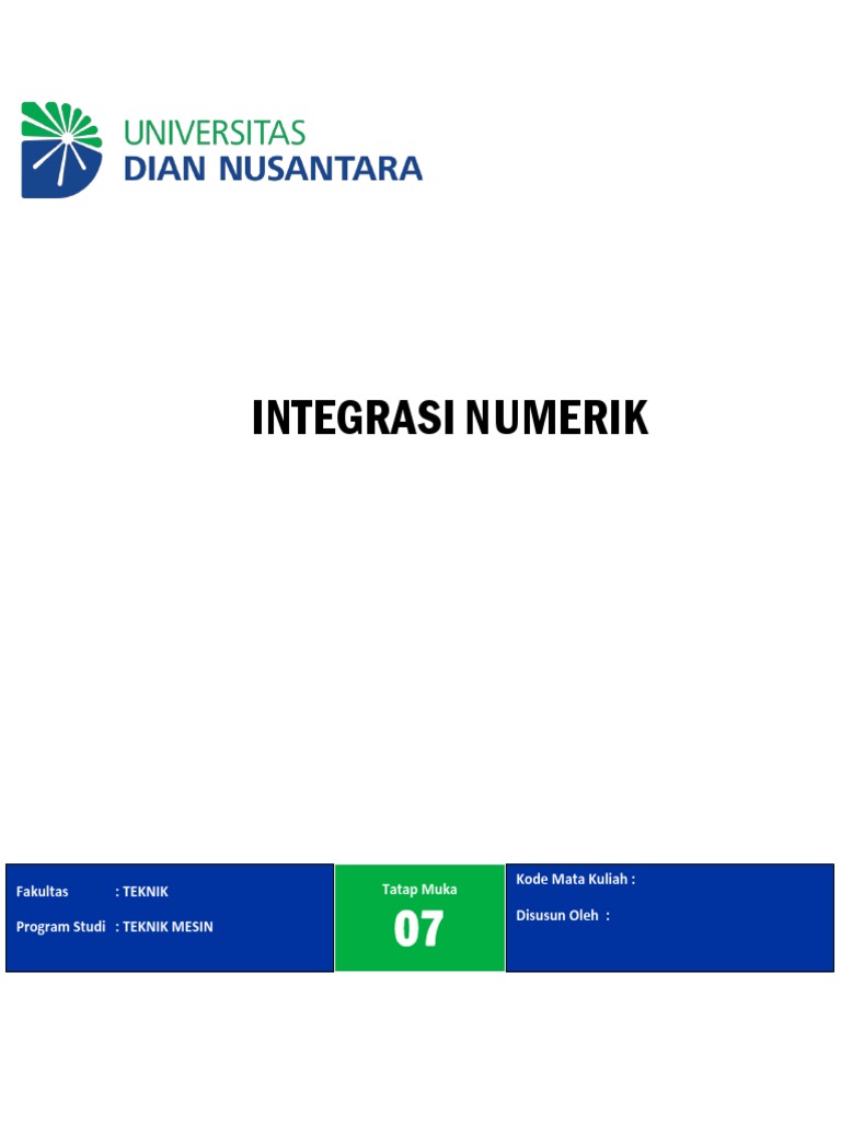 Integrasi Numerik | PDF
