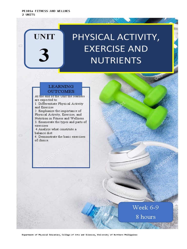 Physical Activity, Exercises and Nutrients | PDF | Strength Training ...