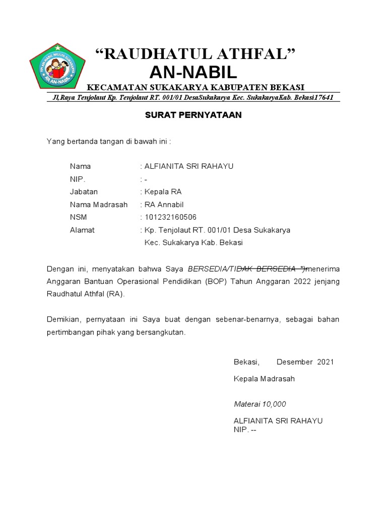 Raudhatul Athfal | PDF