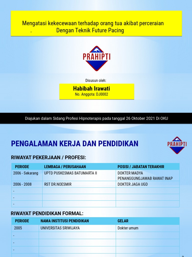 Contoh Format Presentasi Sidang | PDF