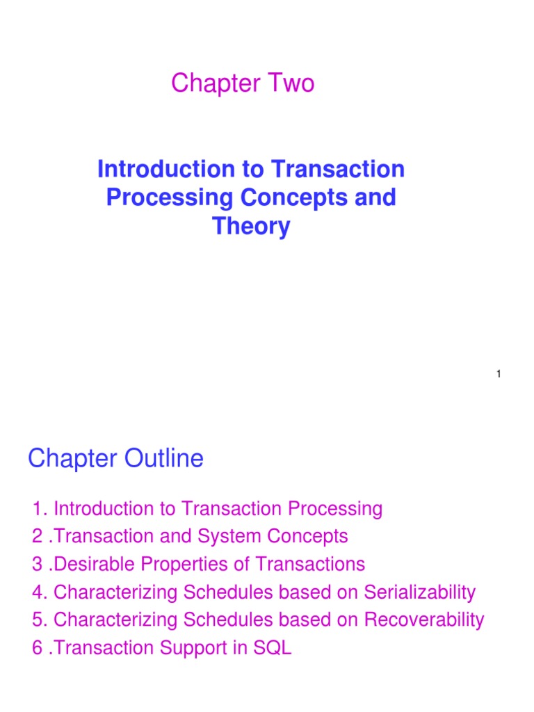 Chapter 2-Transaction Management | PDF | Database Transaction | Databases
