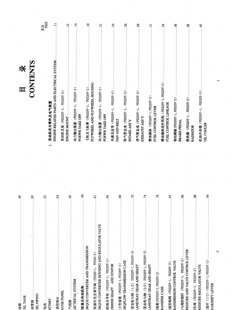 SHANGHAI PENGPU PD320Y Parts Book | PDF