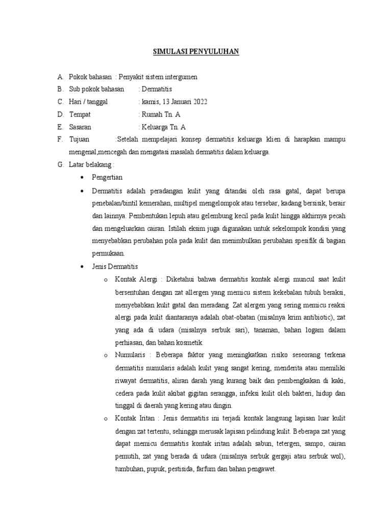 Simulasi Penyuluhan | PDF