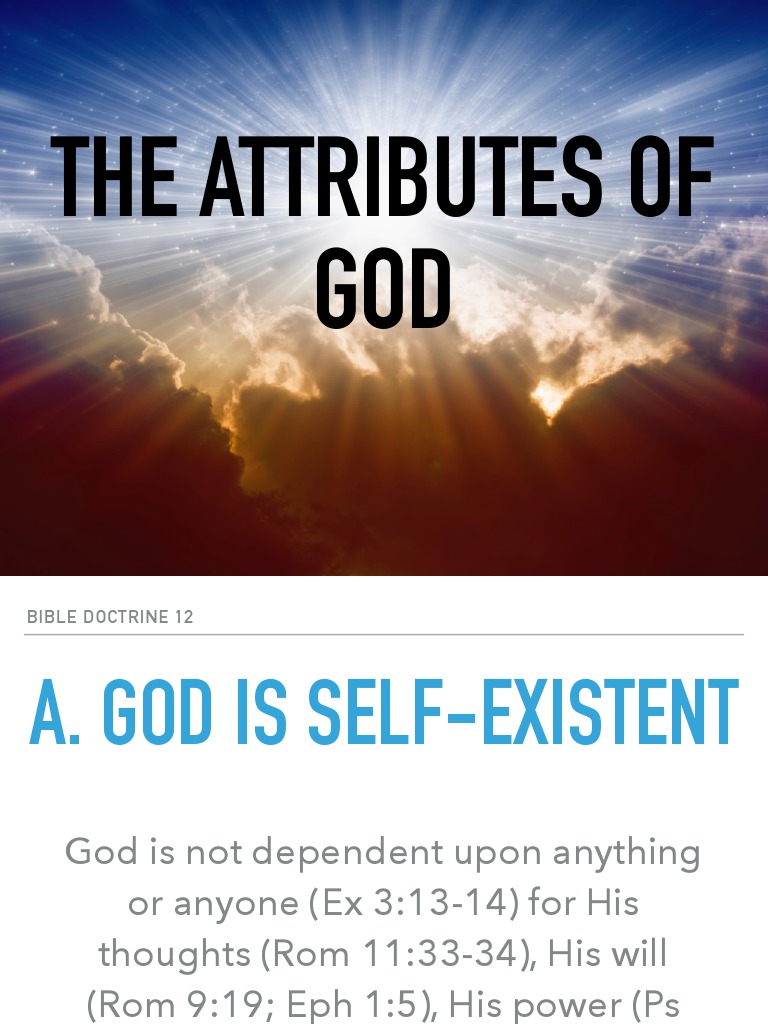 Attributes of God | PDF | God | Omnipotence