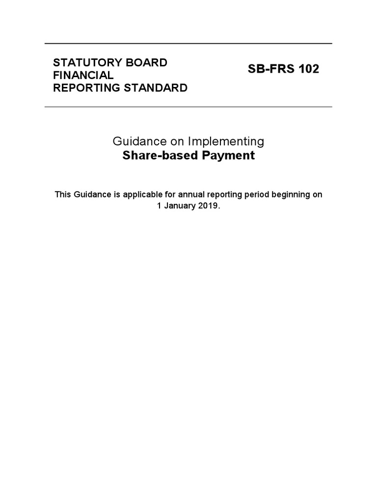 Sb-Frs 102 Ig (2019) | PDF | Stocks | Option (Finance)