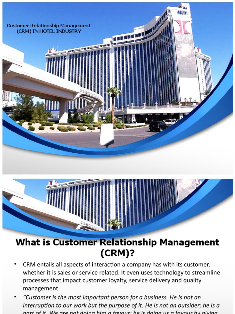 Customer Relationship Management (CRM) in HOTEL | PDF | Customer ...