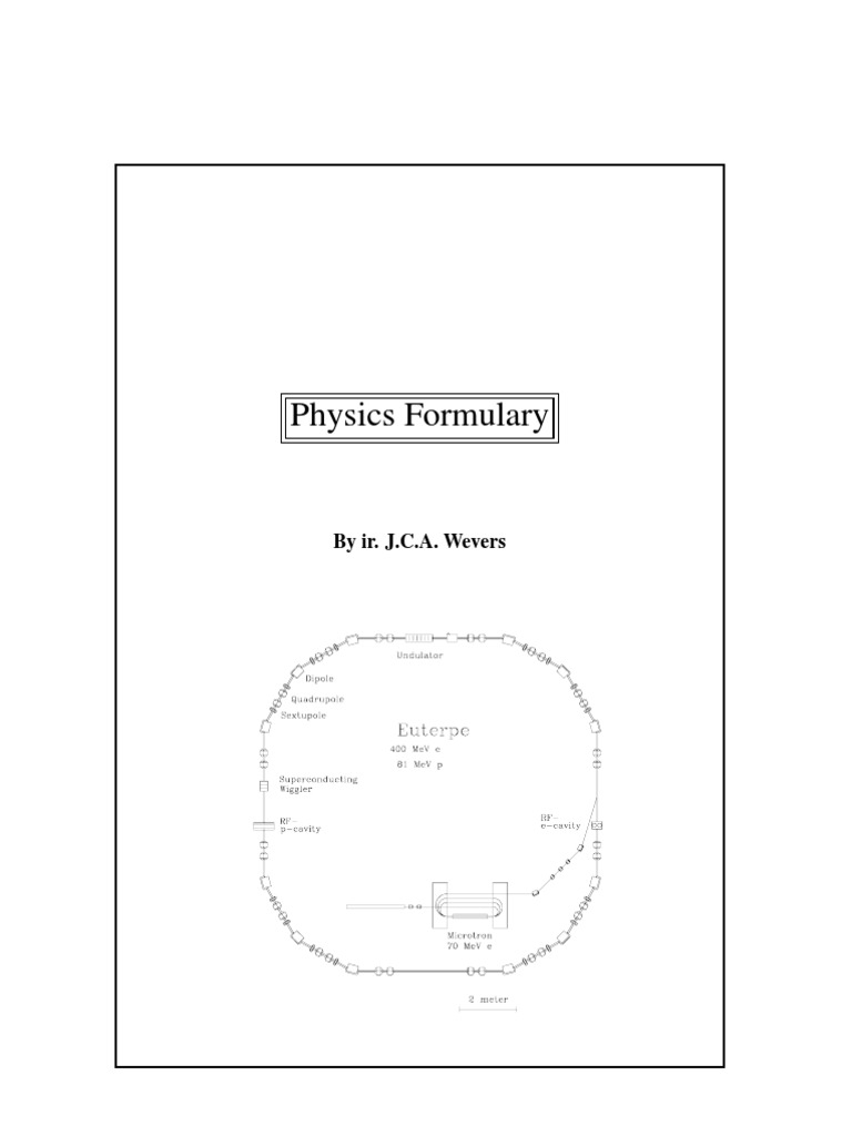 Physics Formula Book | PDF | Electromagnetic Radiation | Mathematical ...