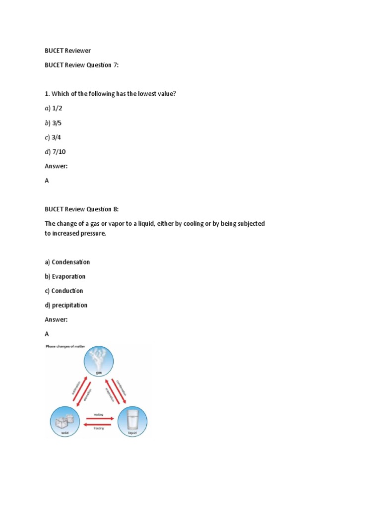BUCET Reviewer | PDF