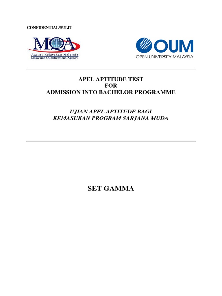 Contoh Soalan Apel A Online | PDF