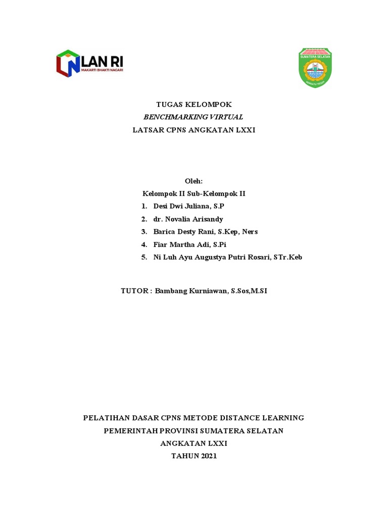 H6 - Tugas Kelompok - Benchmarking - Fiar | PDF