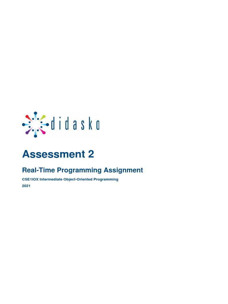 Assessment 2: Real-Time Programming Assignment | PDF | Comma Separated ...