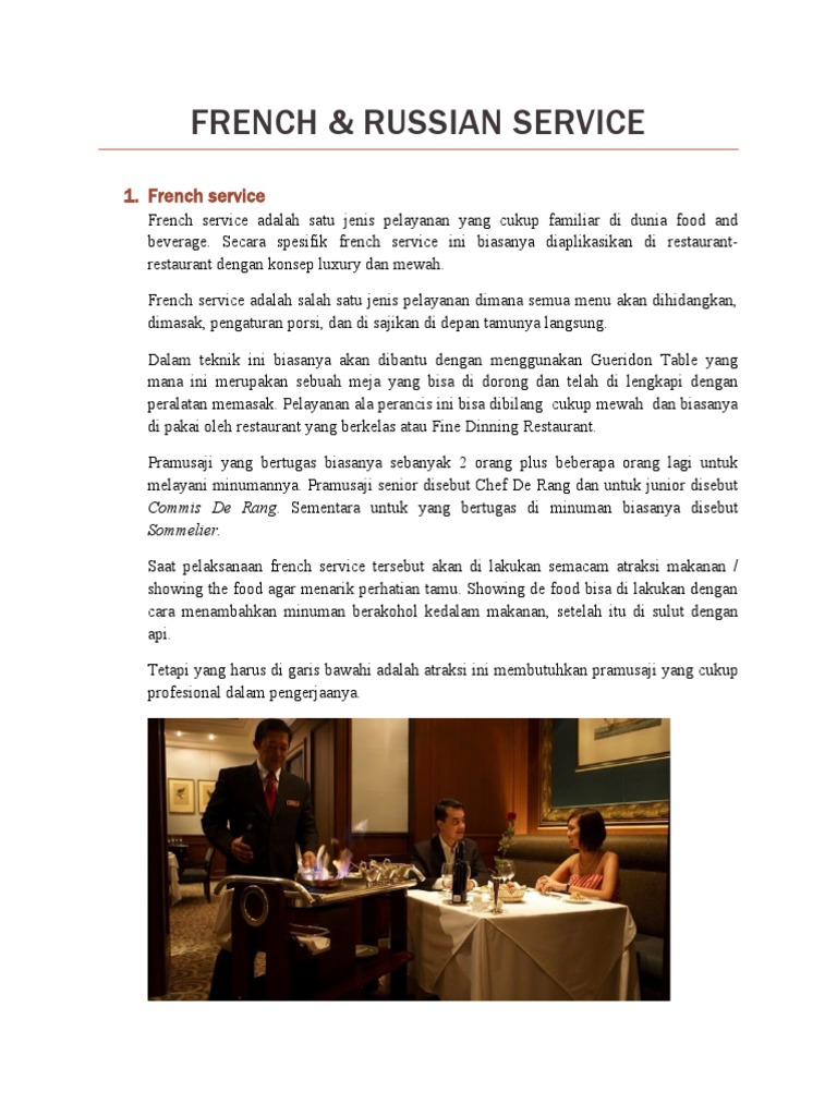 French & Russian Service | PDF